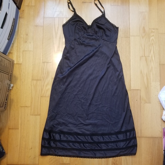 Sears | Intimates & Sleepwear | Vintage Lace Trimmed Maxi Slip | Poshmark